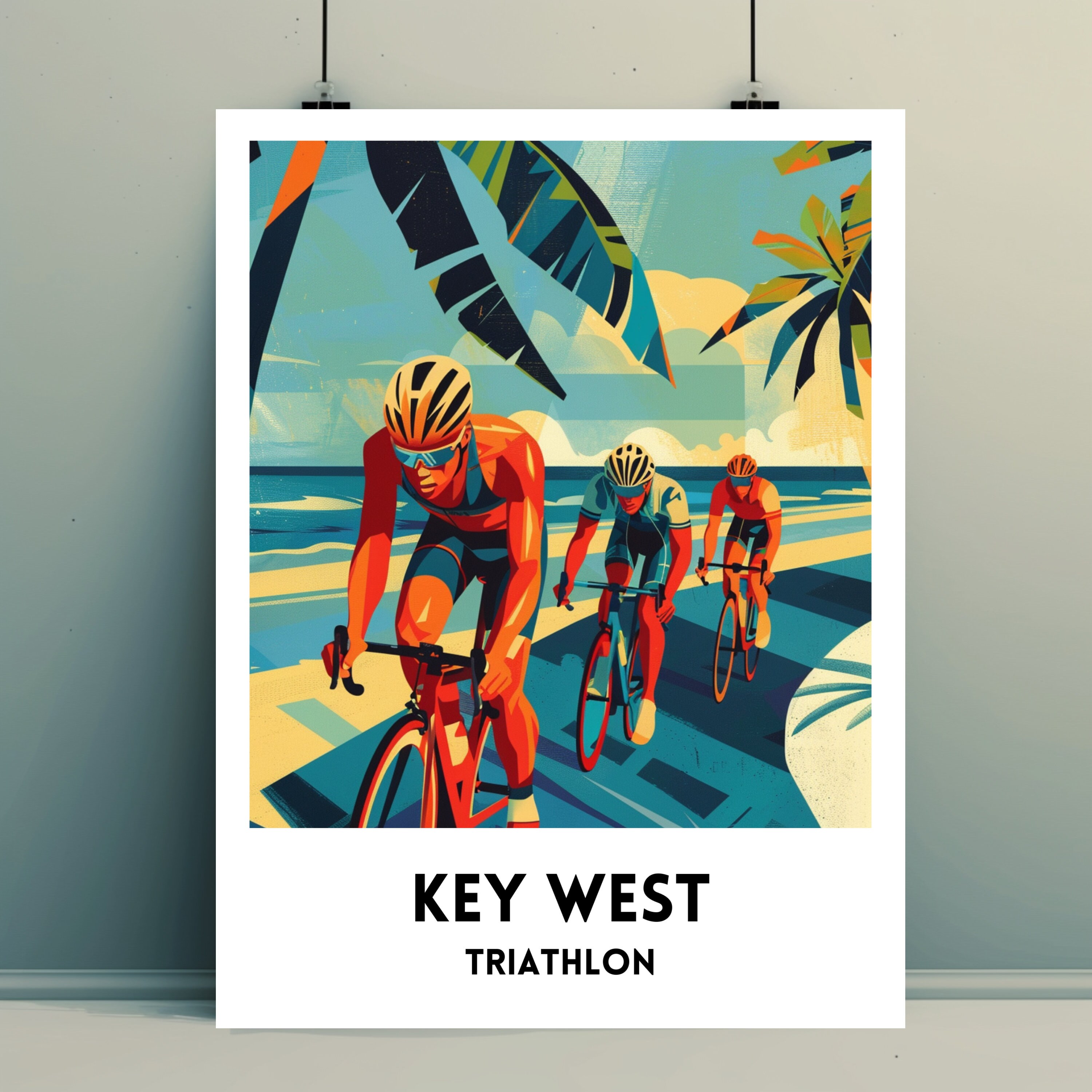 Key West Triathlon Poster | Key West Triathlon Gift | Key West ...