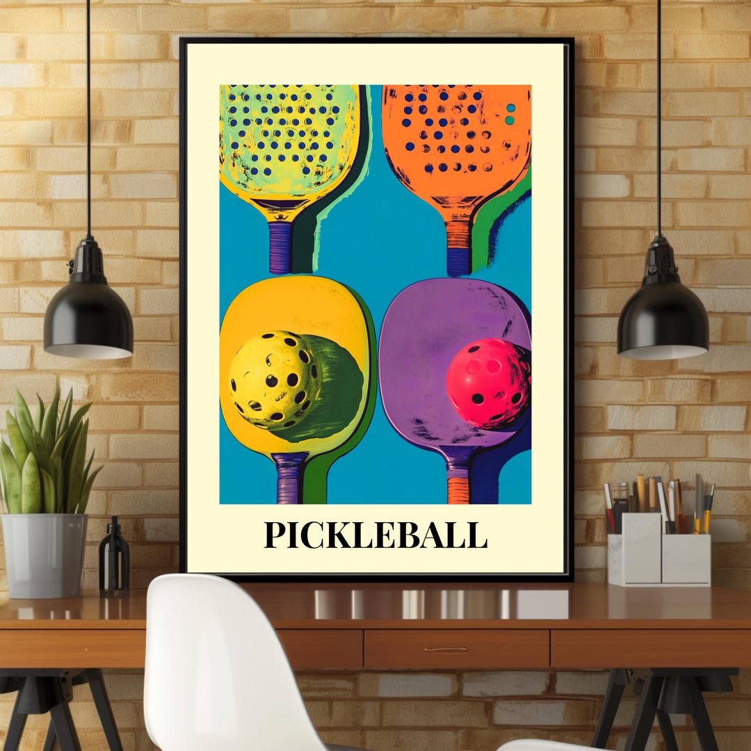 Pickleball Poster | Pickleball Gift | Pickleball Print | Pickle Ball ...