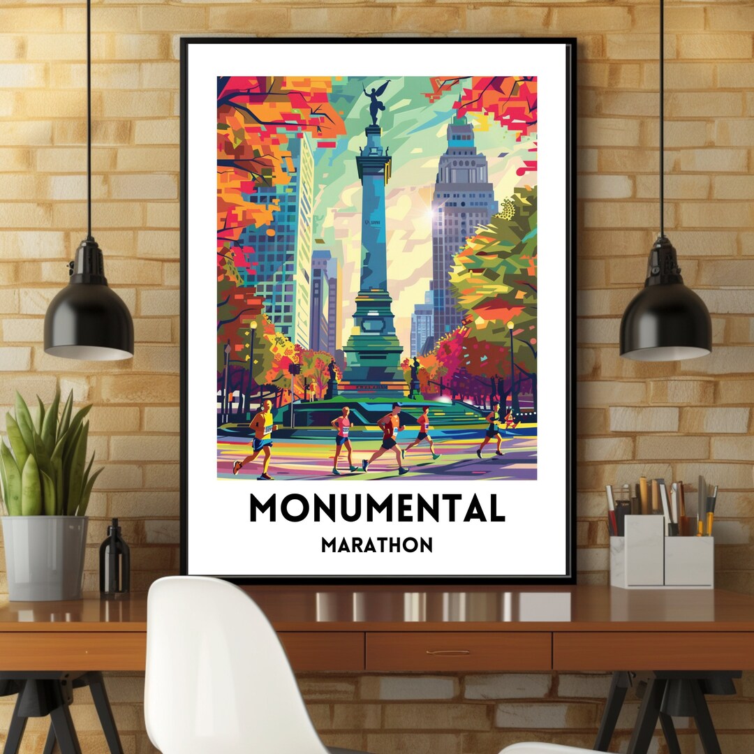 Monumental Marathon Poster | Monumental Marathon Gift | Monumental ...