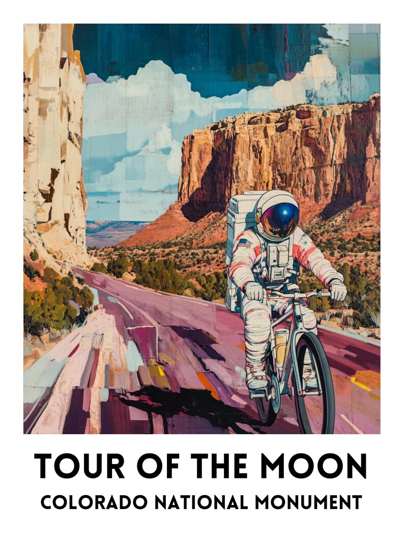 Tour of the Moon Poster | Tour of the Moon Bike | Tour of the Moon ...