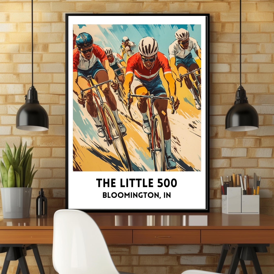 The Little 500 Poster | the Little 500 Gift | the Little 500 Bloomington | Gift for Cyclist ...