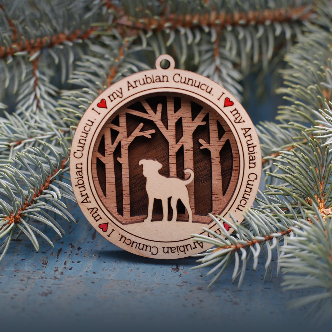 Arubian Cunucu Ornament, Custom Dog Ornament, Gift for Dog Lovers, Dog ...