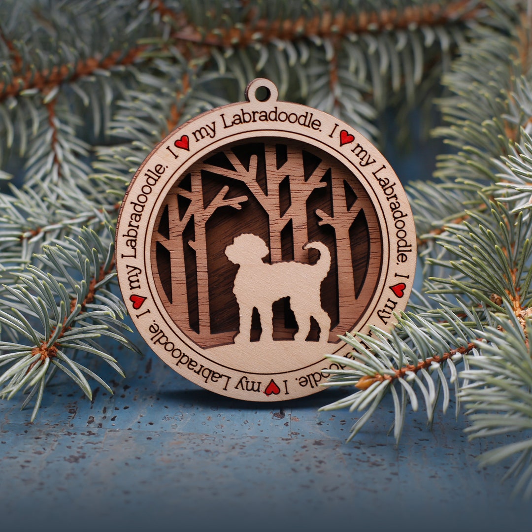 Labradoodle Ornament, Custom Dog Ornament, Gift for Dog Lovers, Dog ...