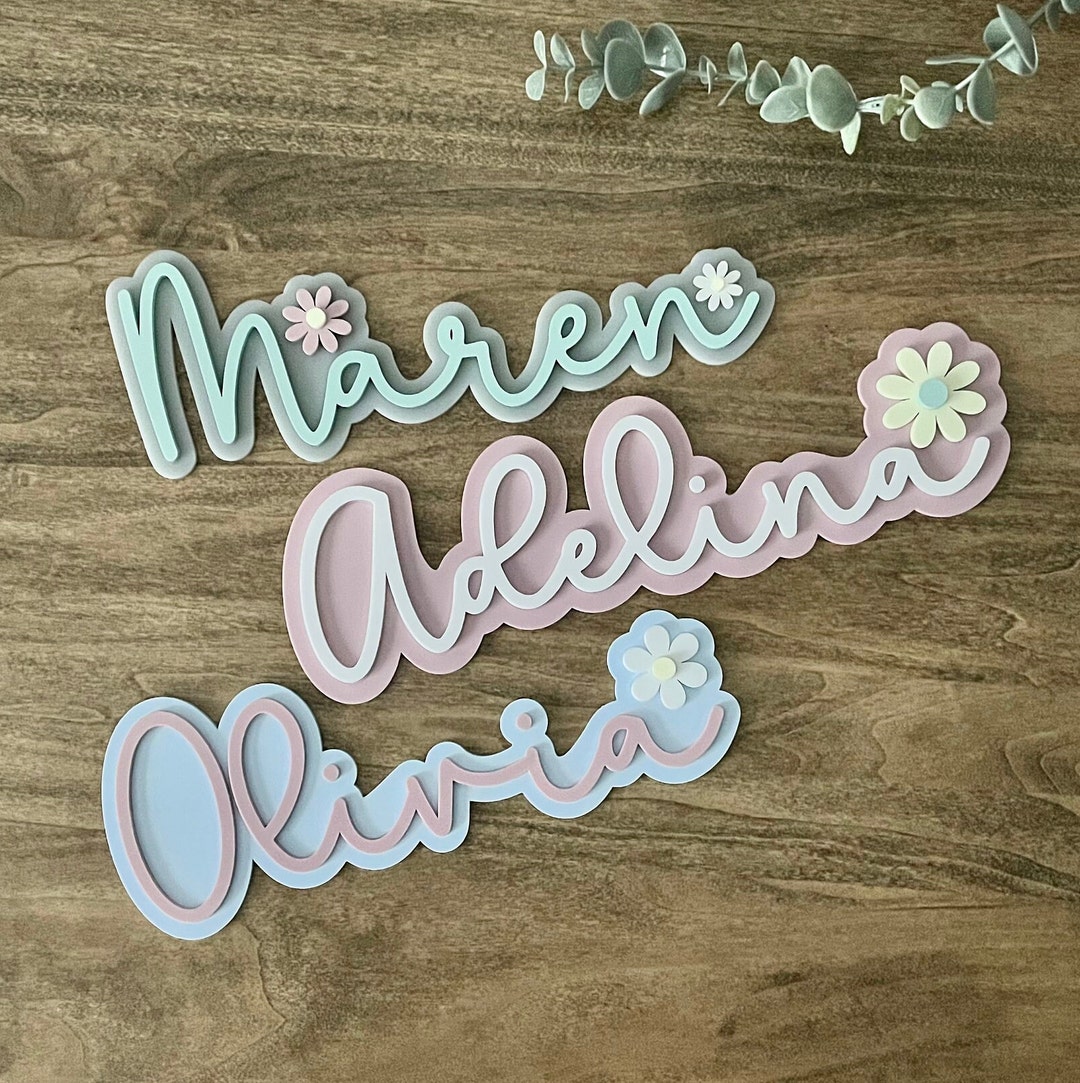Personalized Name Sign Door Name Sign Nursery Name Sign - Etsy