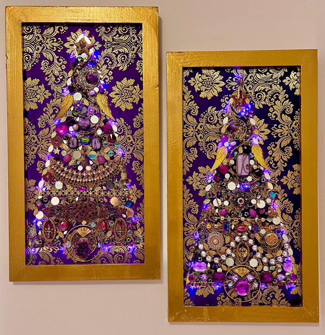 Royal Purple Jewelry Christmas Tree - Etsy