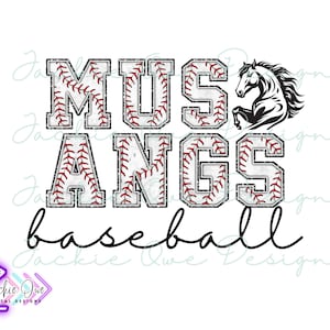 Mustangs Baseball Png, Game Day Png, Mustangs Baseball, Mustangs Png ...