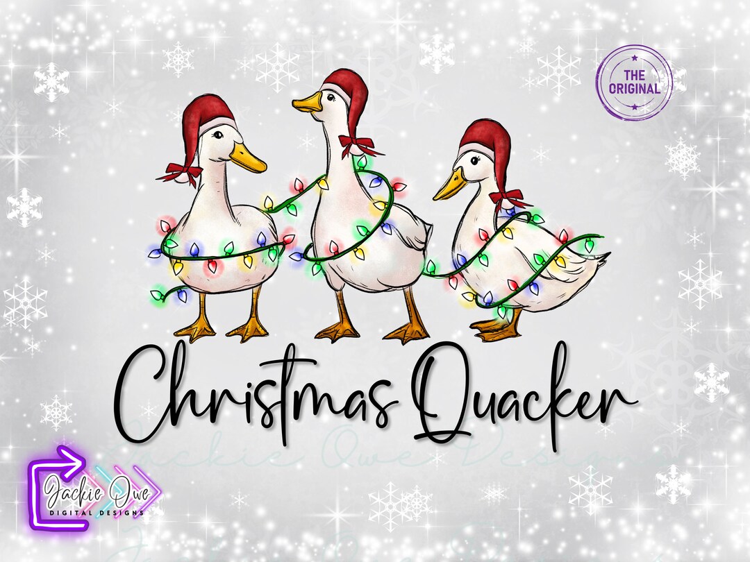Christmas Quacker Duck Png, Duck Png,christmas Sublimation Png, Holiday Png Christmas Ducks Png ...