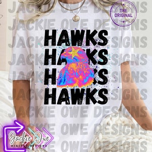 Hawks Png, Game Day Png, Preppy Mascot, Hawks Football Png, Hawks ...