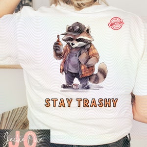 Racoon Png, Digital Download, Sublimation, Stay Trashy Png, Graphic ...