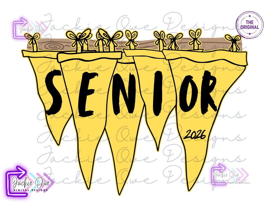Hanging Pennant Flag Senior Png, Senior 2026 Png,senior Png,retro ...