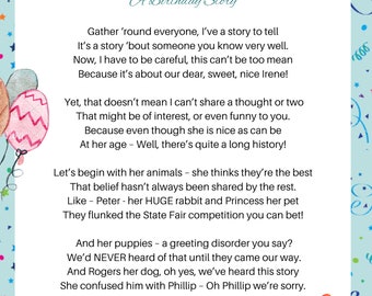 Imani Personalized Birthday Poem Unique Gift Printable Poem for ...