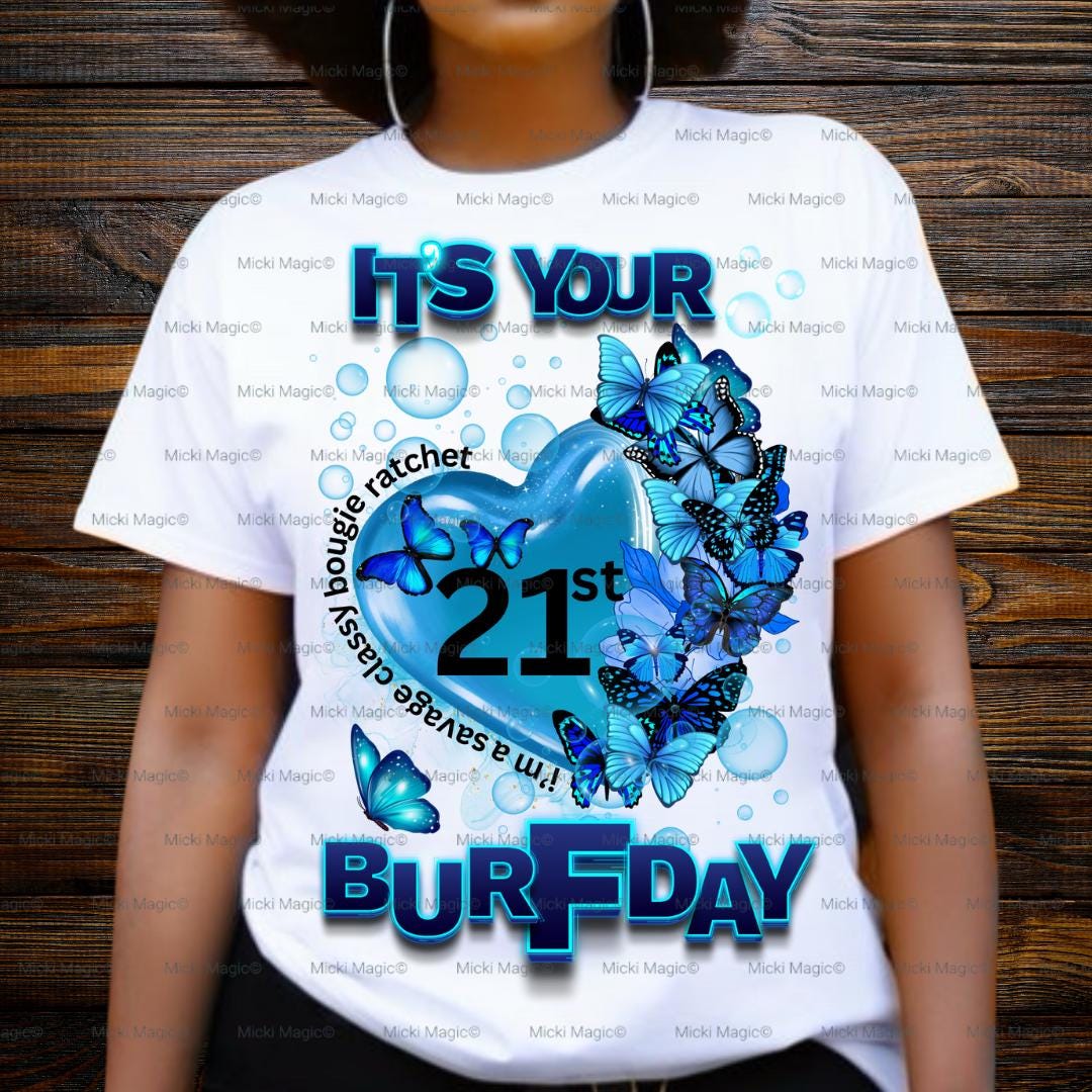 Birthday Girl T-shirt Design, It's Your Burfday T Shirt Editable Canva ...