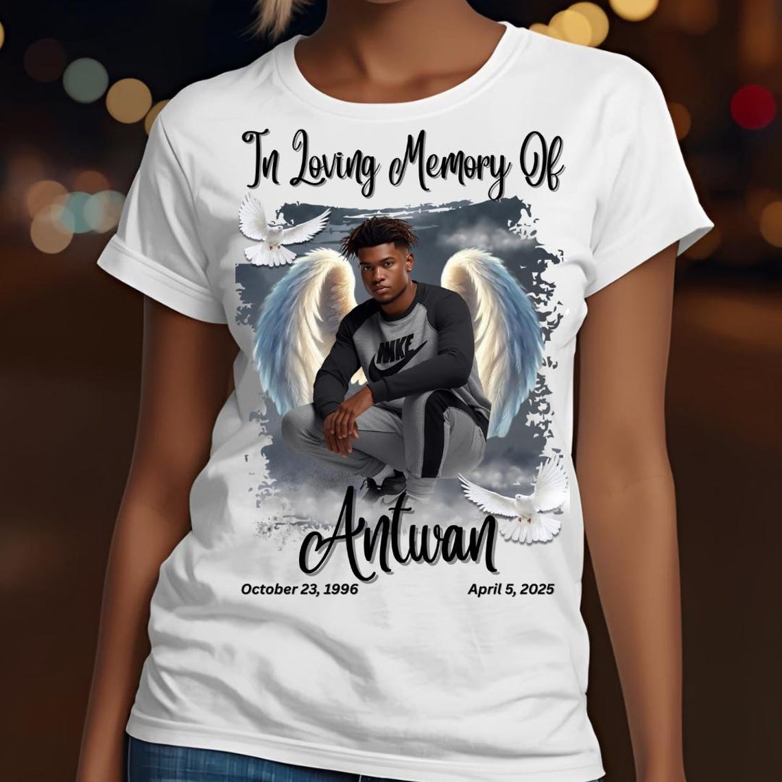 Memorial Shirt Canva Editable Template • Obituary Photo Design Bundle ...