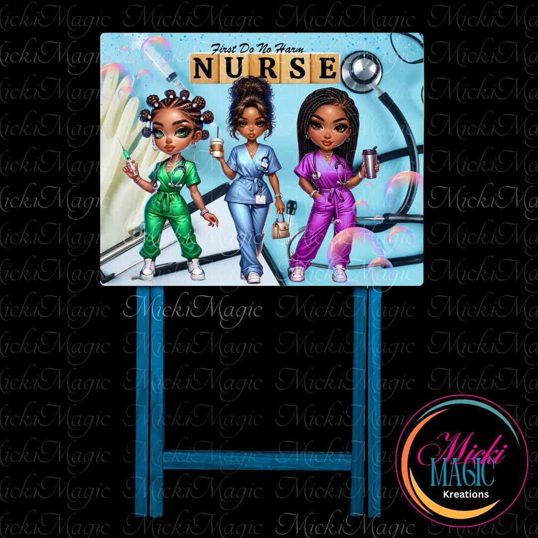 Nurse Tray Table Png, RN, LPN, CNA Gift, First Do No Harm Printable ...
