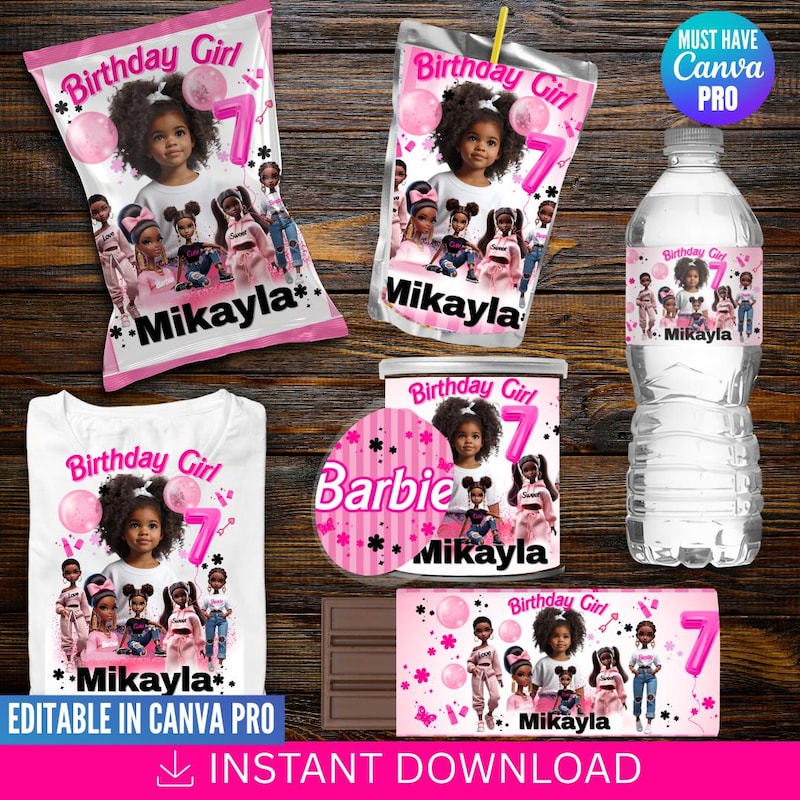 Black Barbie Wall Art Pdf - Etsy