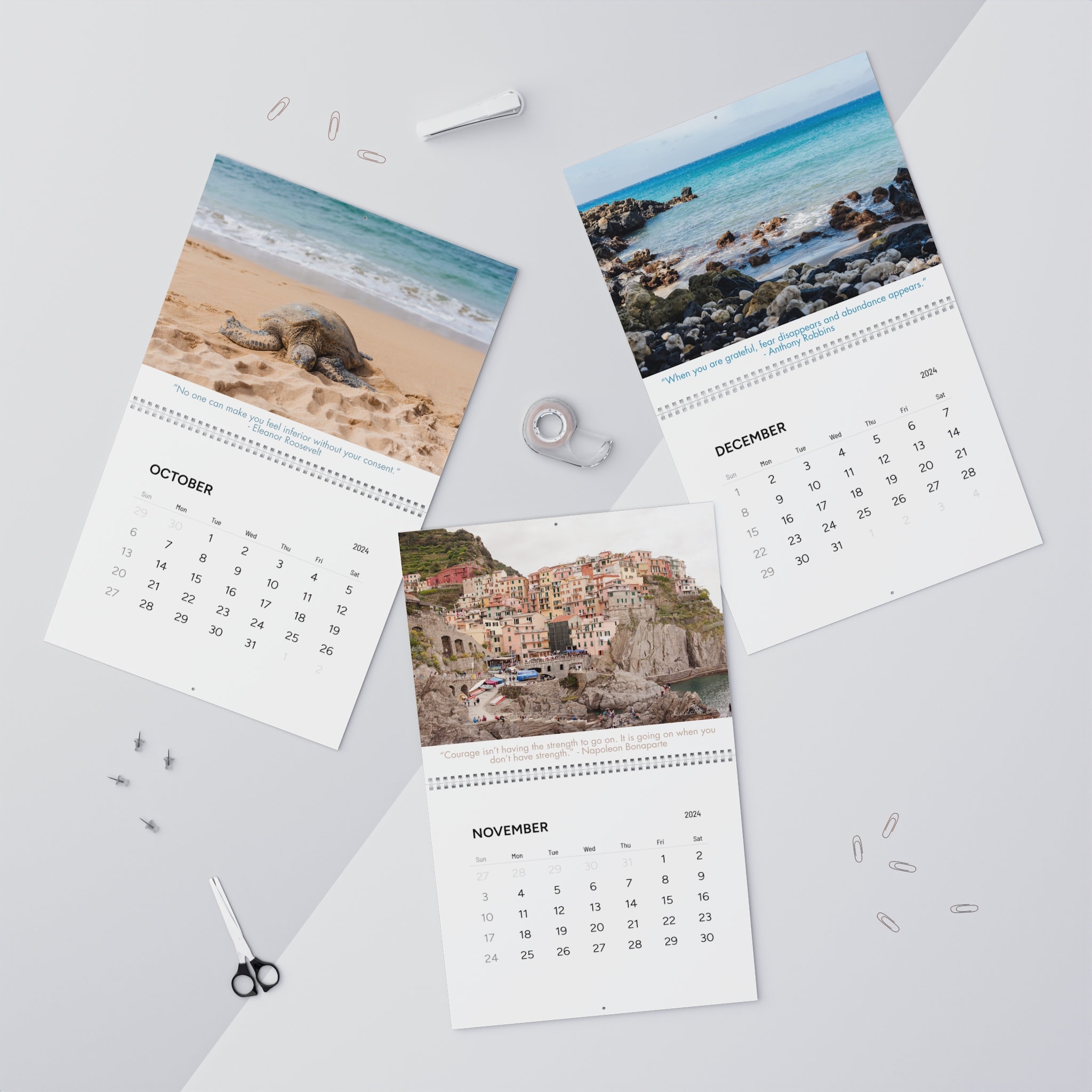 Wall Calendars (2024), Monthly Calendar With Inspirational Quote for ...