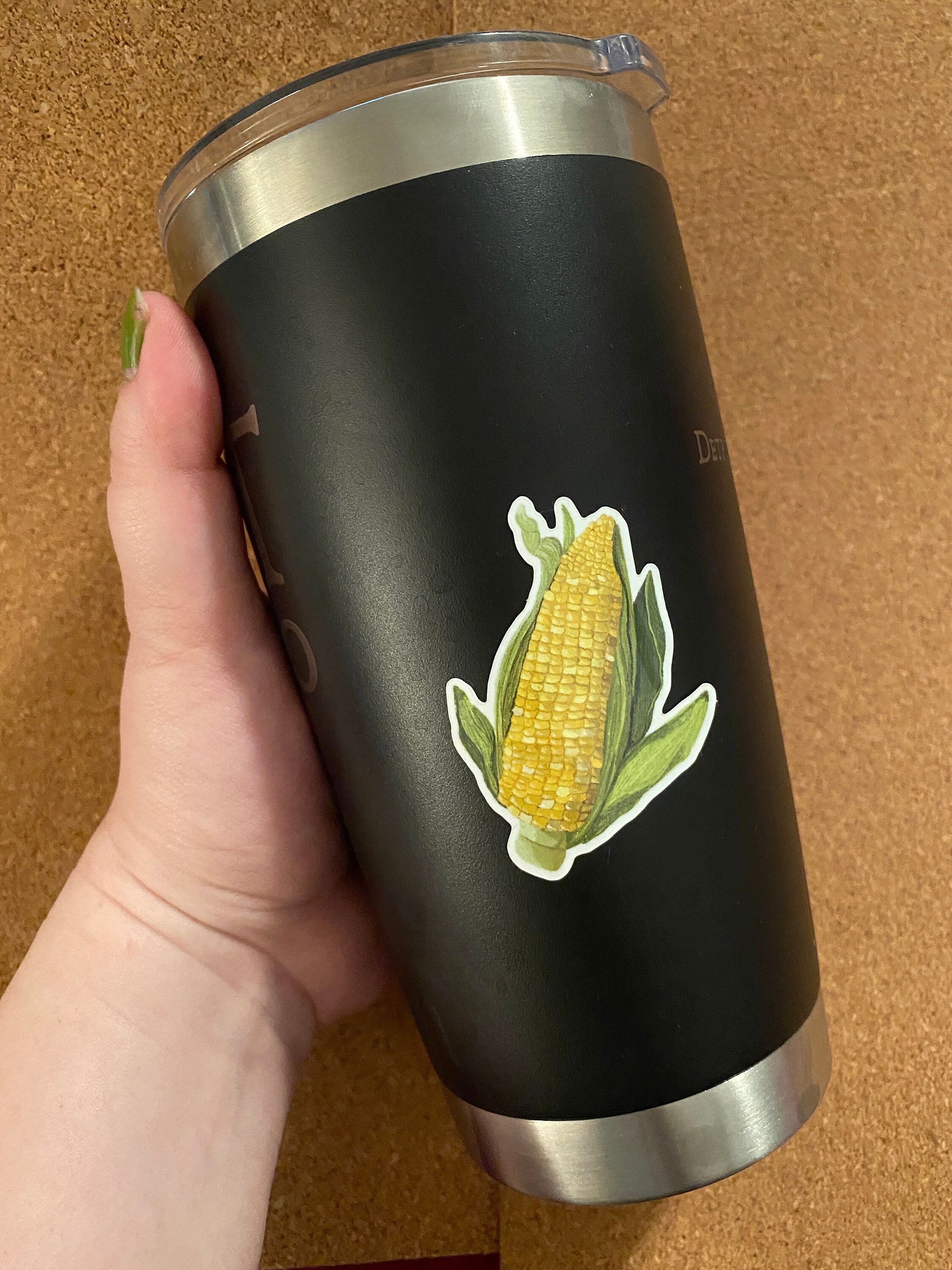 Corn Vinyl Sticker | Waterproof, Water Bottle, Laptop, Diecut Sticker ...