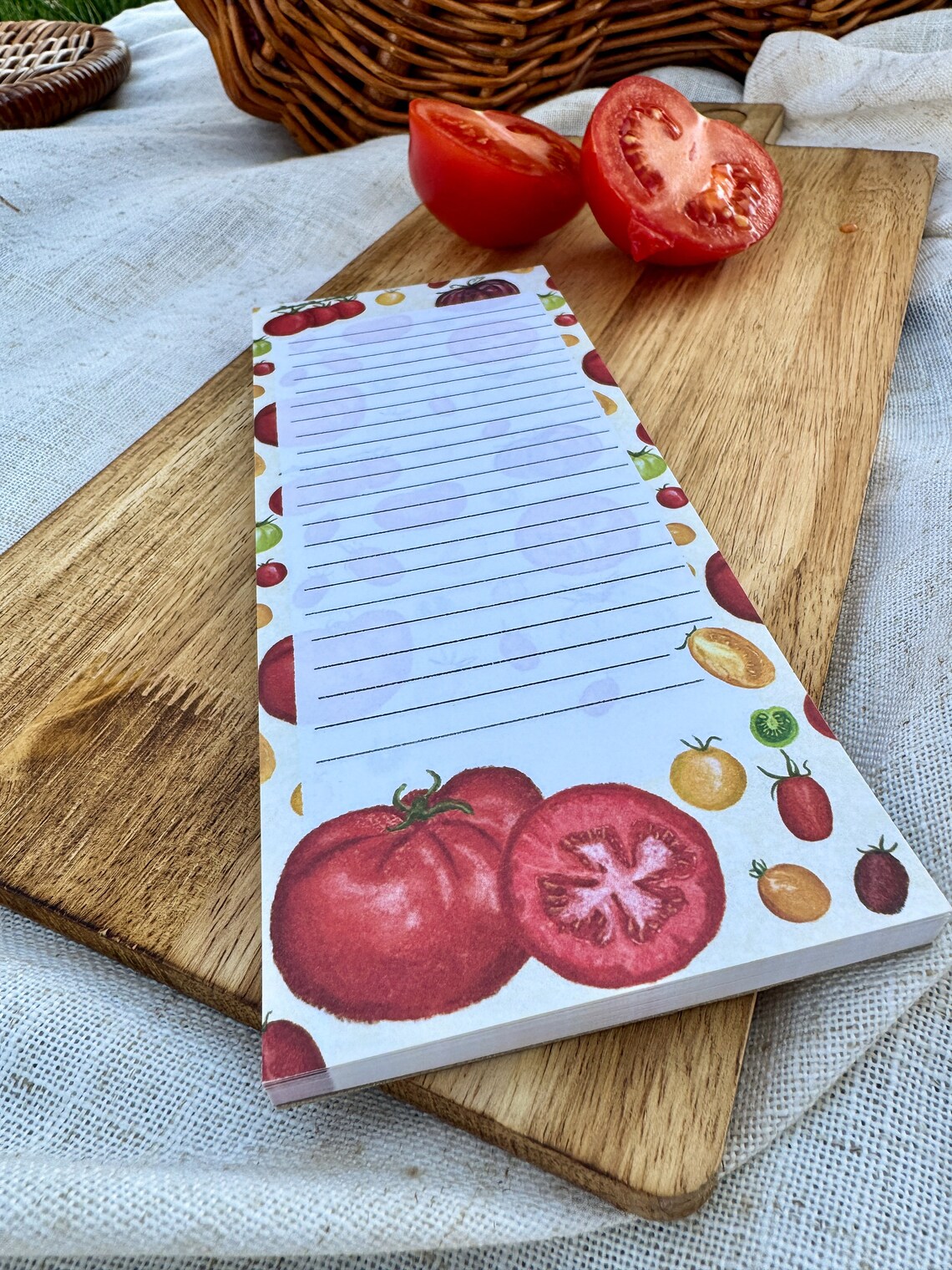 Tomato Notepad | Stationary | Grocery List | Farmers Market | Heirloom - Etsy