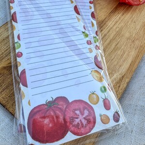 Tomato Notepad | Stationary | Grocery List | Farmers Market | Heirloom - Etsy