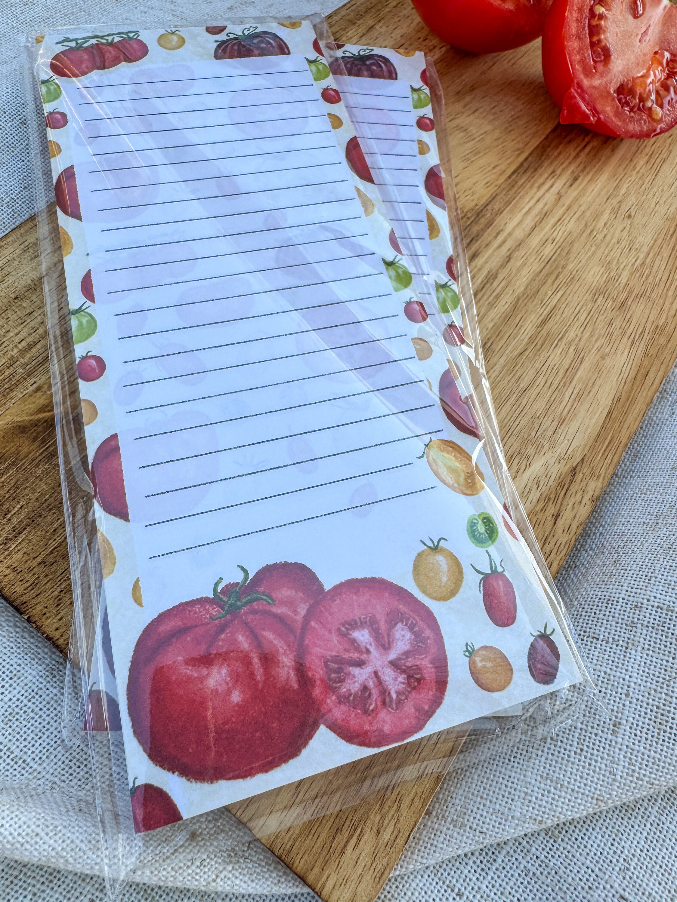 Tomato Notepad | Stationary | Grocery List | Farmers Market | Heirloom - Etsy
