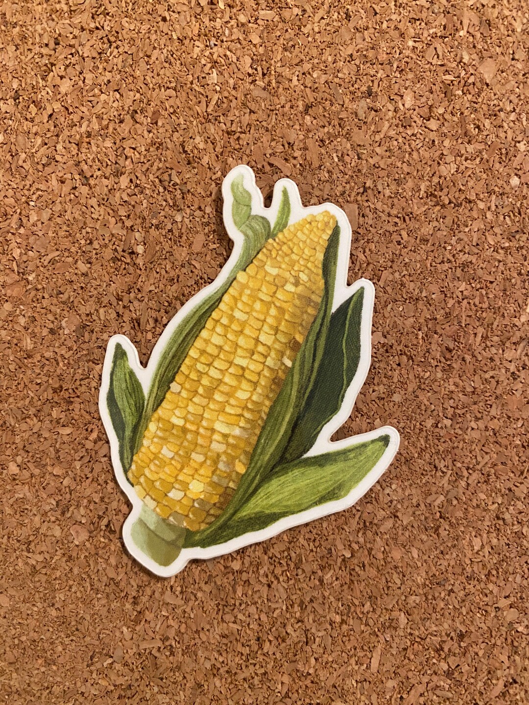 Corn Vinyl Sticker | Waterproof, Water Bottle, Laptop, Diecut Sticker ...