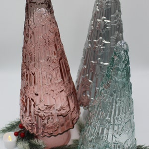 Pink Glass Christmas Tree - 100% Recycled (holiday Decor) - Multiple ...