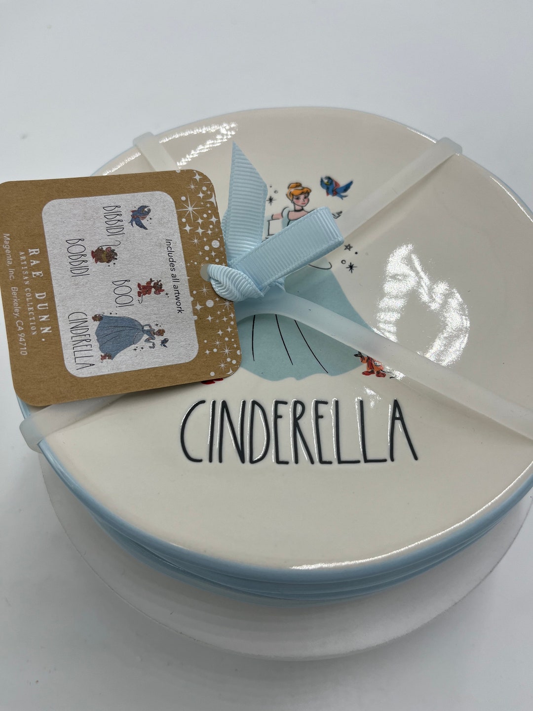 Cinderella Disney Dessert Plates 6 Set of 4 - Etsy