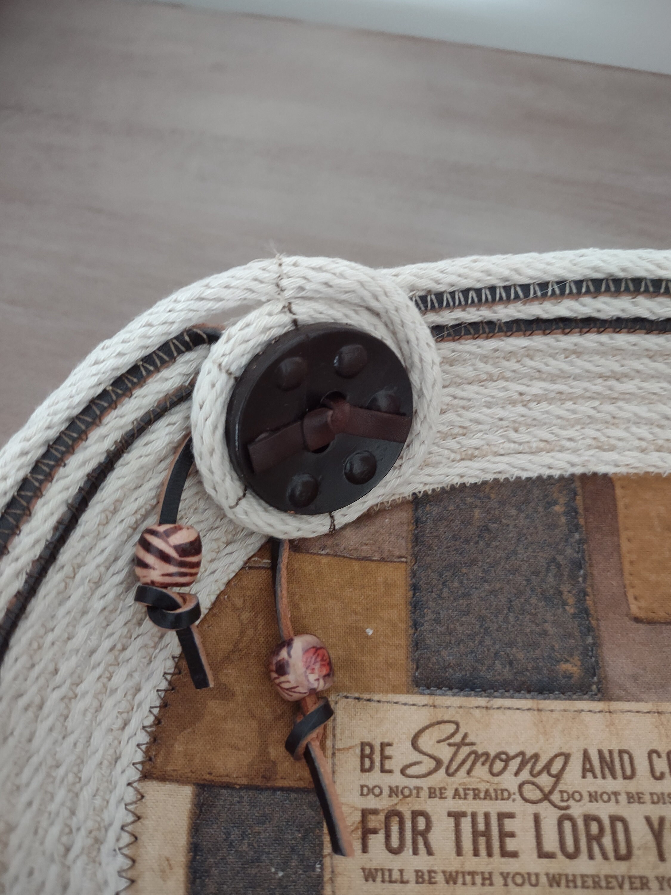 Fabric Wrapped Rope Bowl - Etsy