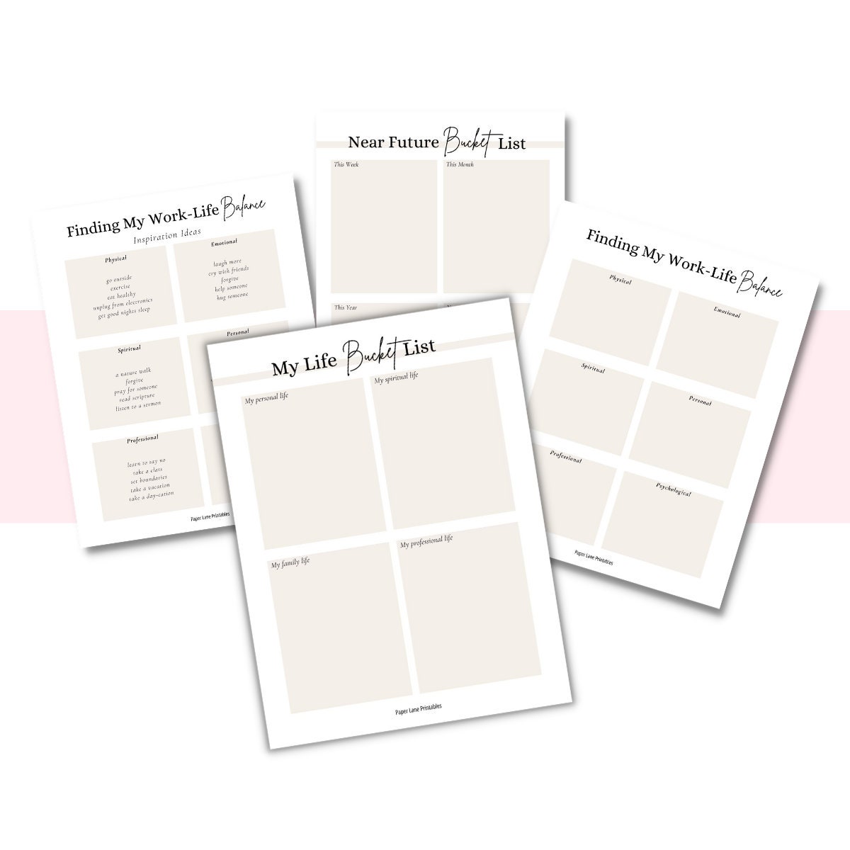 Self Care Journal Printable Digital Self Care Planner Etsy
