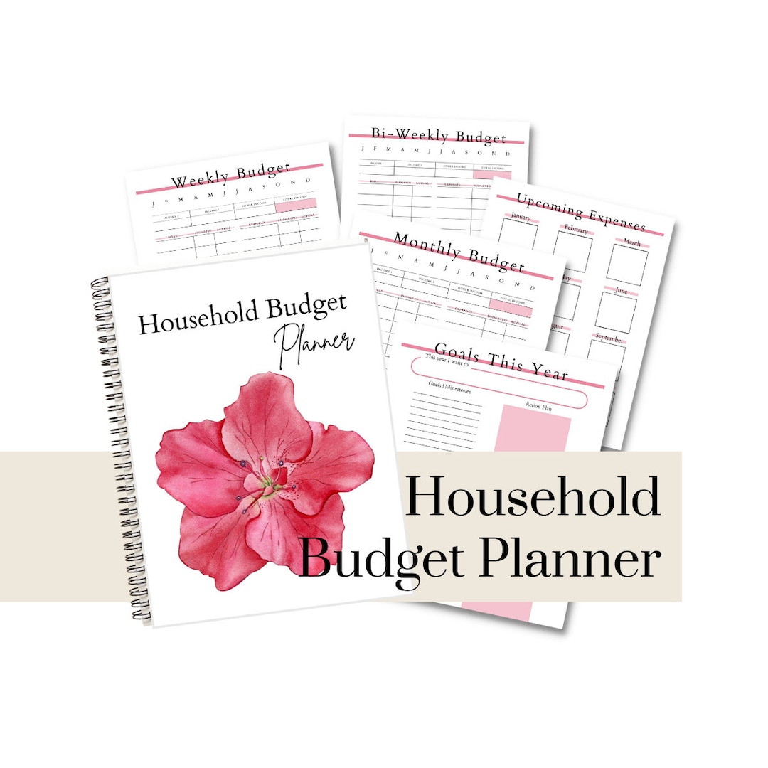 Household Budget Planner | Printable PDF for Effective Money Management ...