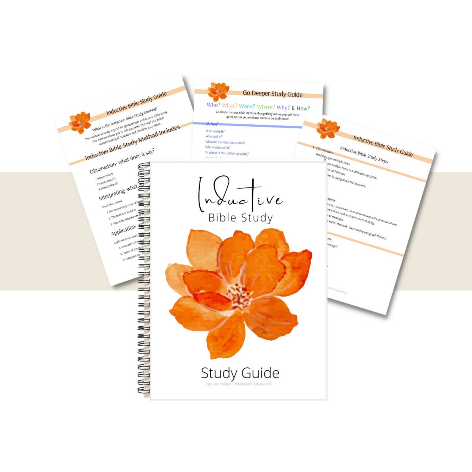 Inductive Bible Study Workbook | Printable Worksheets for Deeper ...
