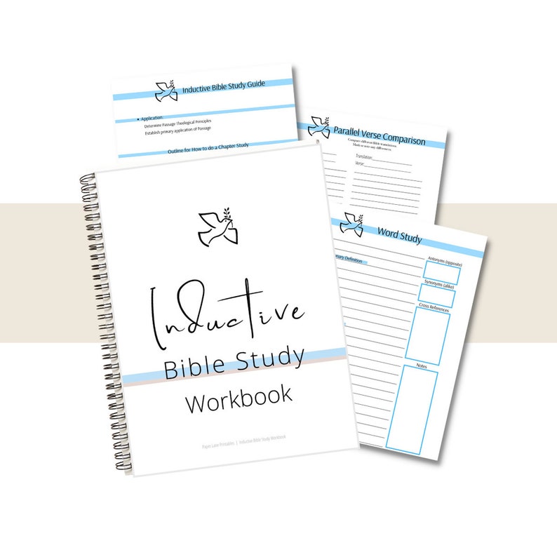 Inductive Bible Study Workbook Printable | Christian Study Guide PDF ...