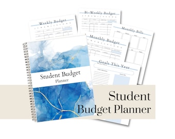 Student Budget Planner | Printable PDF Student Budget | Manage Money ...