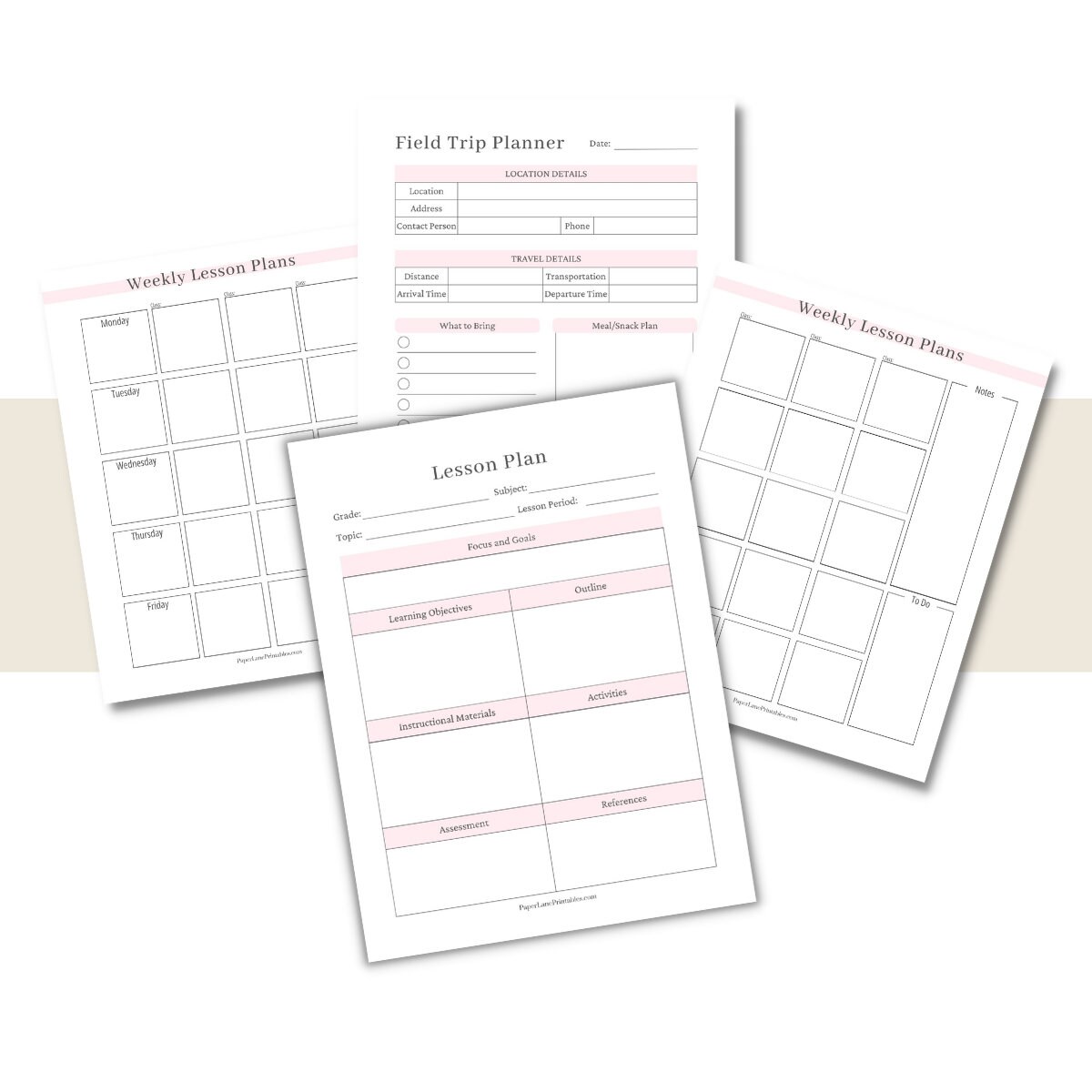 Teacher's Planner UNDATED | Printable PDF | Classroom Organization ...