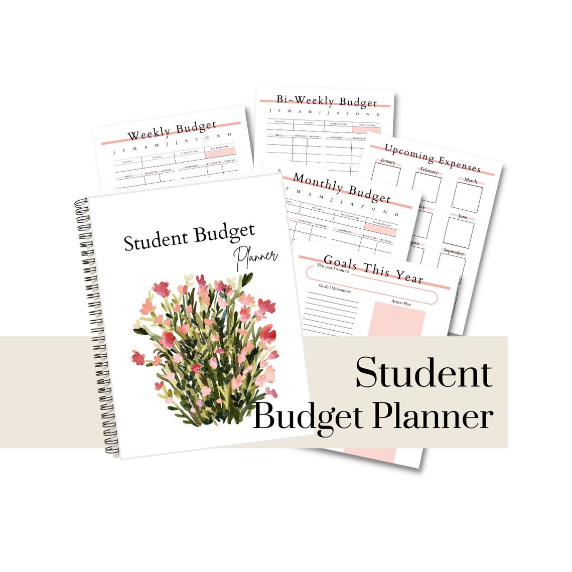 Student Budget Planner | Money Management Tool (digital PDF Download ...