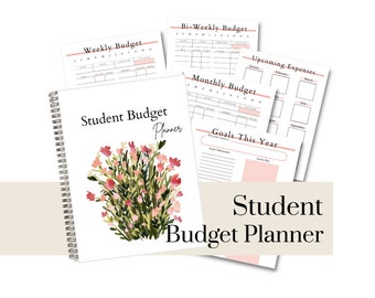 Student Budget Planner | Printable PDF Student Budget | Manage Money ...