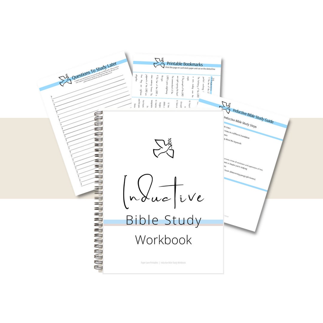 Inductive Bible Study Workbook | Printable Worksheets for Deeper ...
