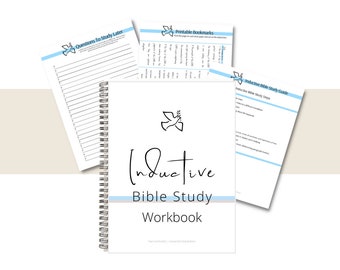 Inductive Bible Study Workbook | Printable Worksheets for Deeper Understanding | Bible Study ...