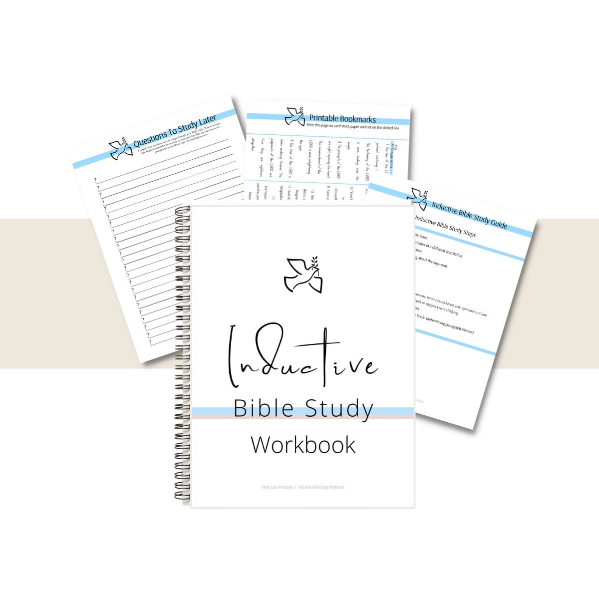 Inductive Bible Study Workbook Printable | Christian Study Guide PDF ...