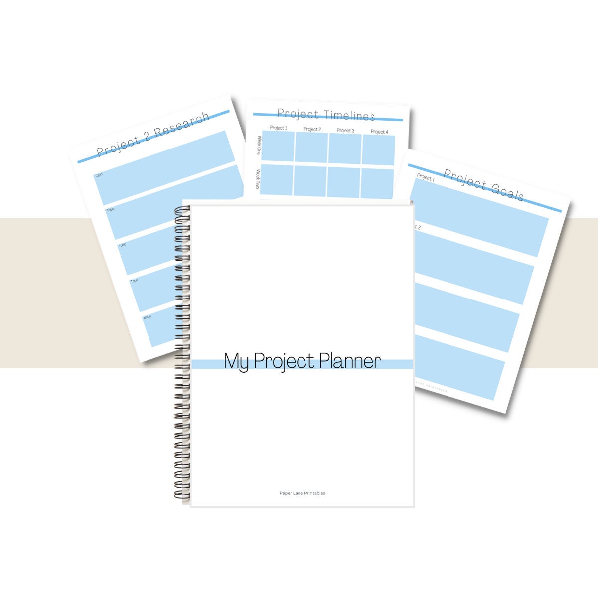 Project Planner Pack PDF Printable | Instant Download | Productivity ...