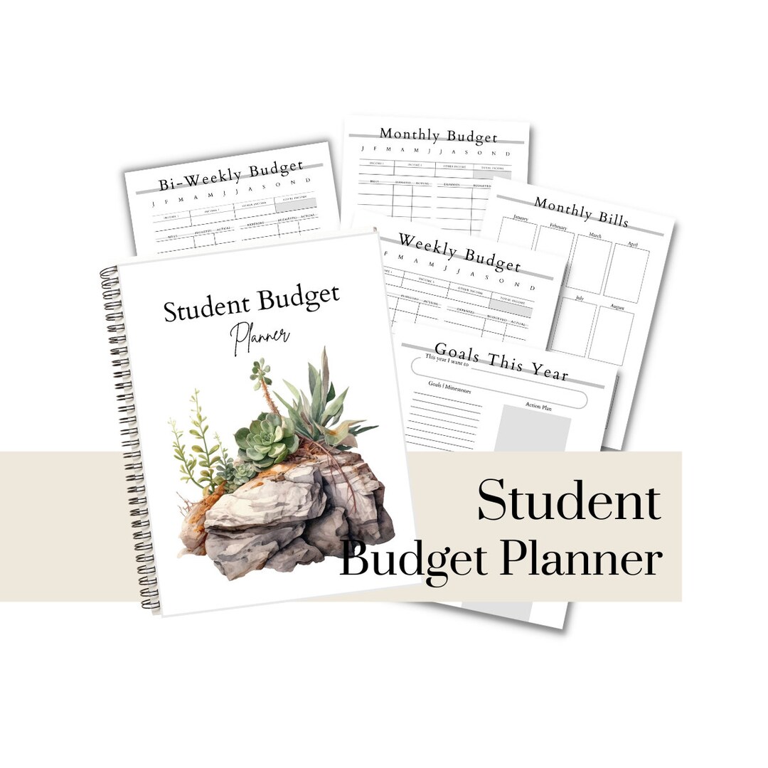 Student Budget Planner | Printable Money Management Tool (digital PDF ...