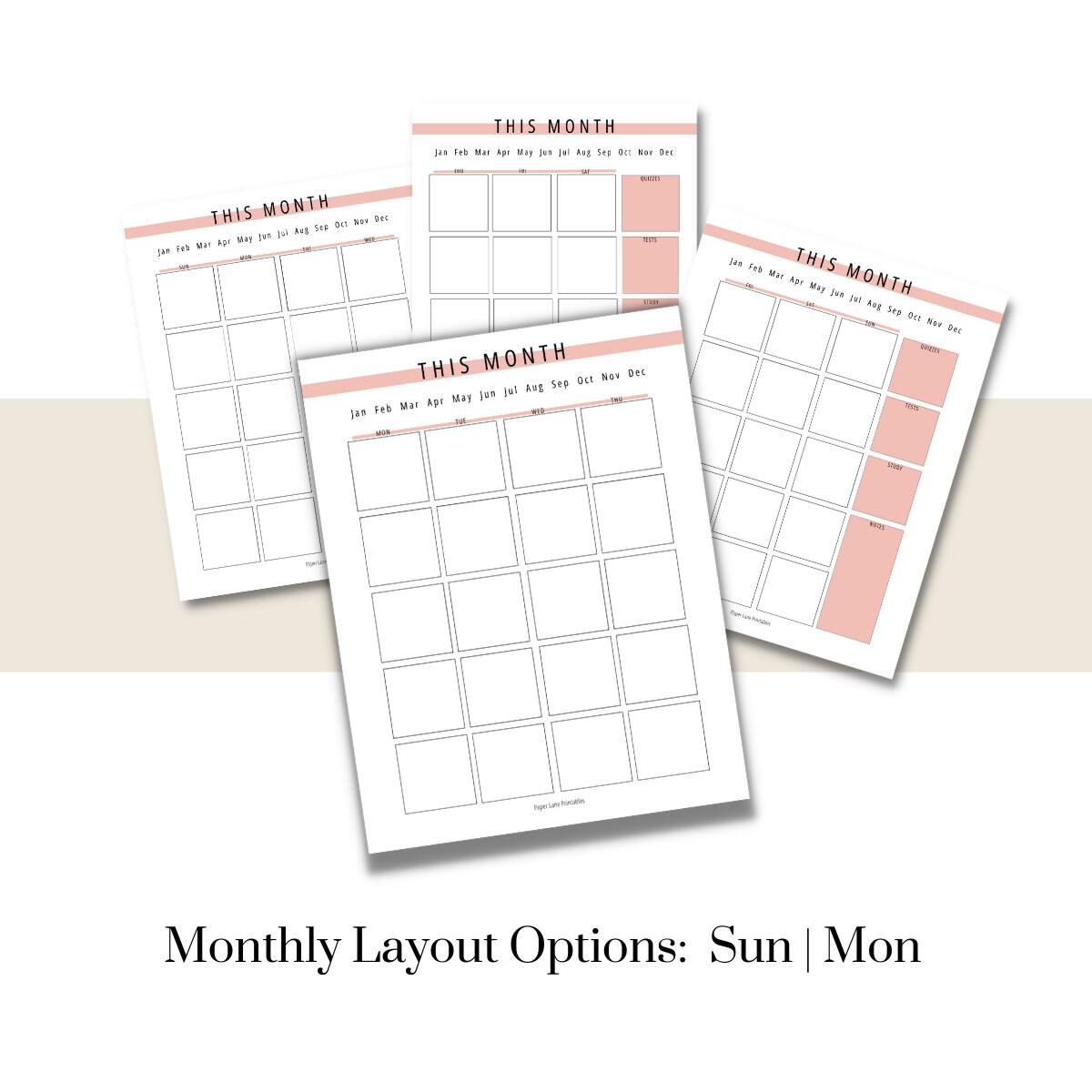 Student Planner Printable | Undated PDF Planner | Academic Organizer ...