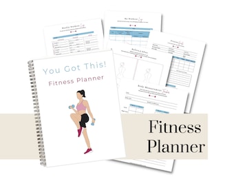 Fitness PDF Printable Planner | Track Your Workouts & Meal Plans ...