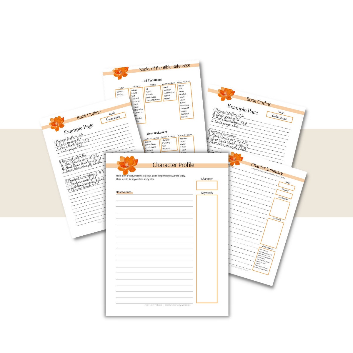 Inductive Bible Study Workbook Printable | Christian Bible Study ...