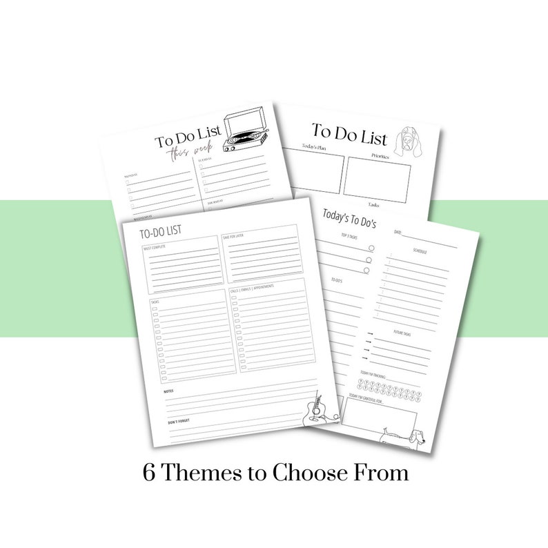 PLANT to Do List Productivity Pack | PDF Printable | Daily | Weekly ...