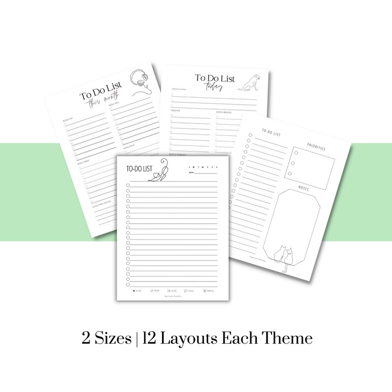 PLANT to Do List Productivity Pack | PDF Printable | Daily | Weekly ...