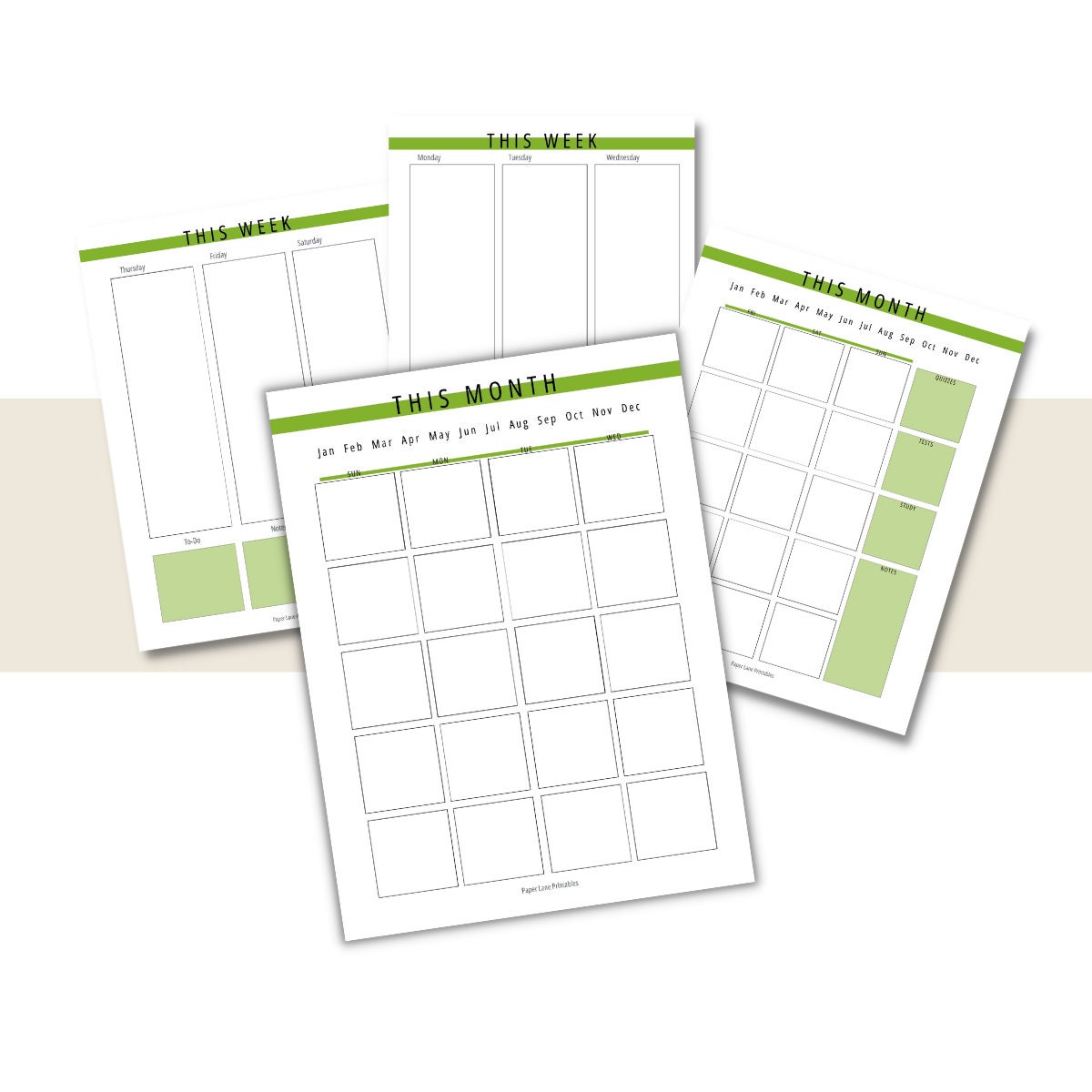 Student Planner Printable Undated PDF Planner Academic - Etsy