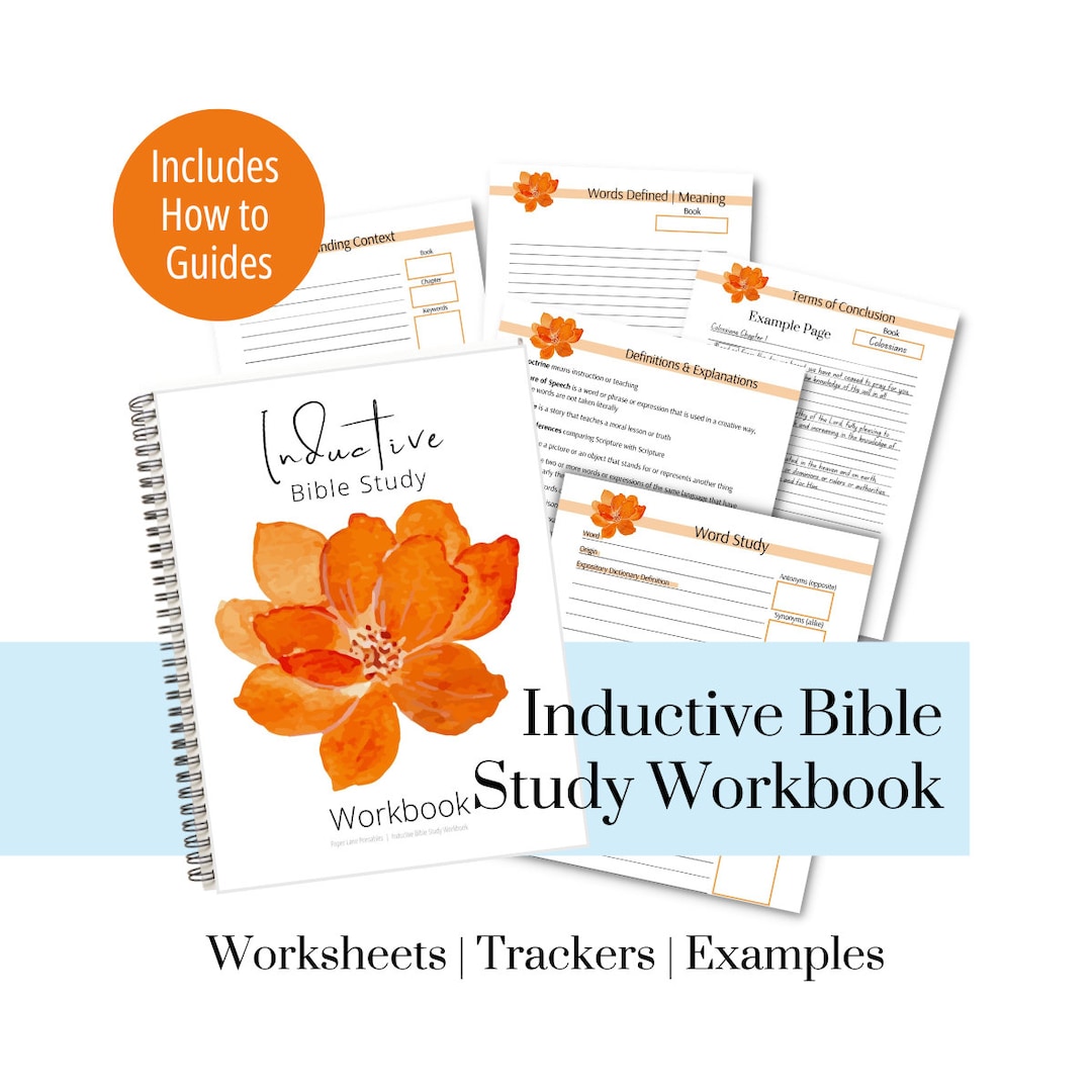 Inductive Bible Study Workbook Printable | Christian Bible Study ...