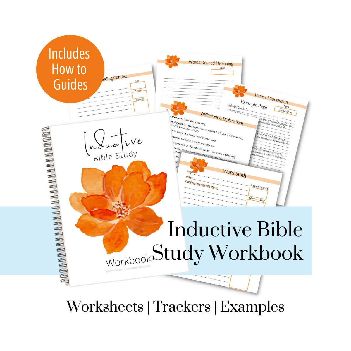 Inductive Bible Study Workbook Printable | Christian Bible Study ...