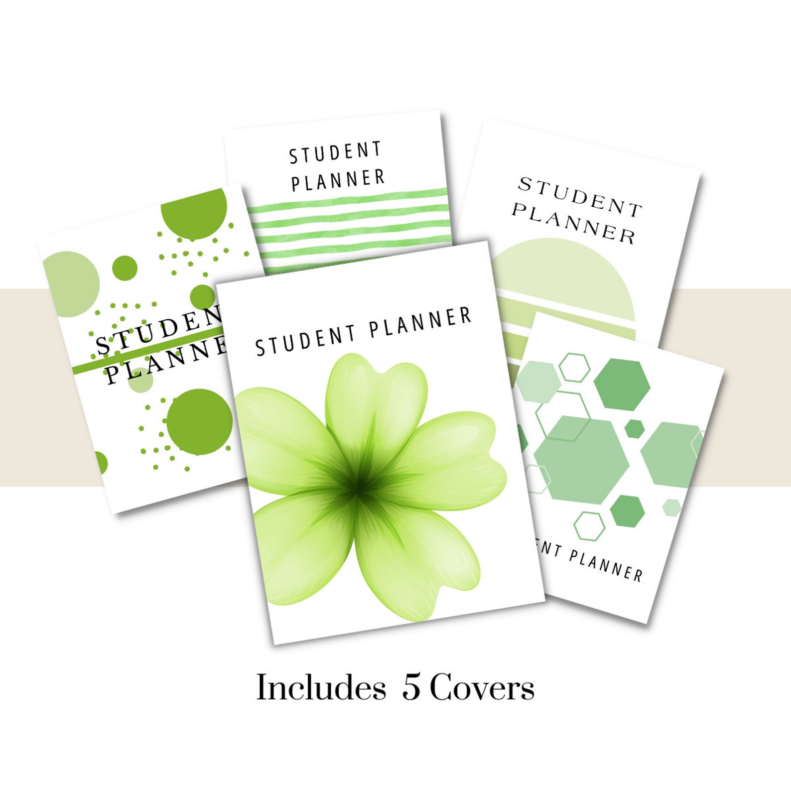 Undated Student Planner Printable | Academic Organizer (PDF Download ...